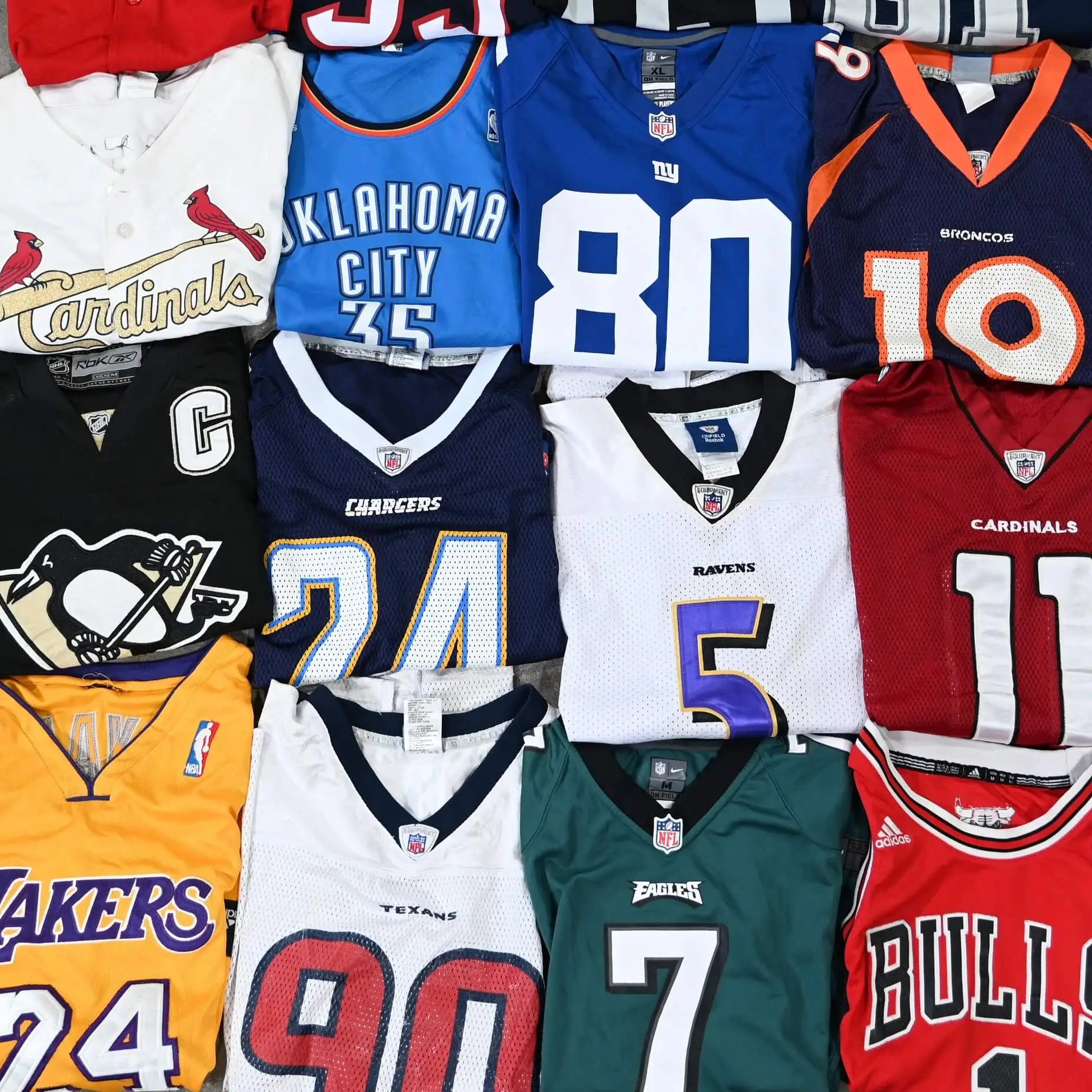 Wholesale Pro and College Sports Jerseys by LB (10 Pounds)