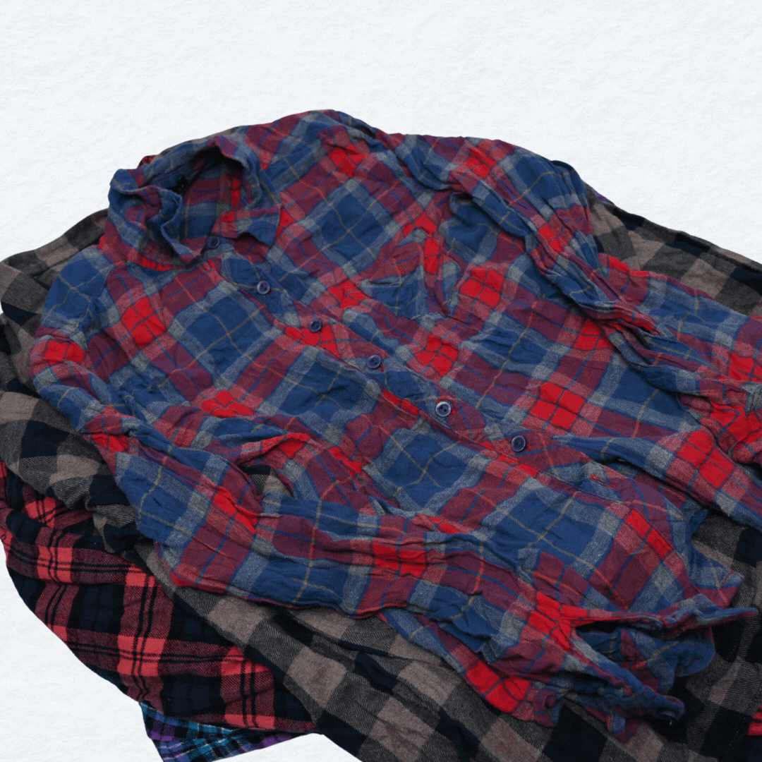 Wholesale Flannel Shirts — 10 Piece Mix | Thrift Vintage Fashion